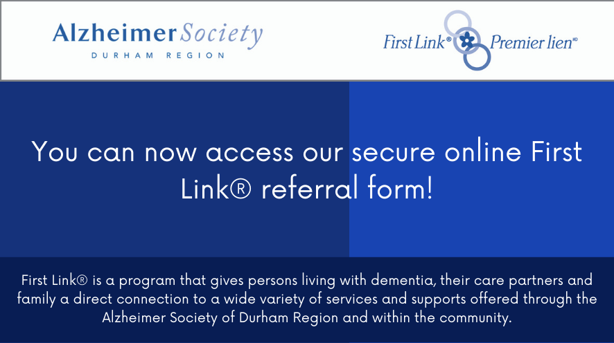 Secure Online First Link Referral Form | Alzheimer Society of Durham Region