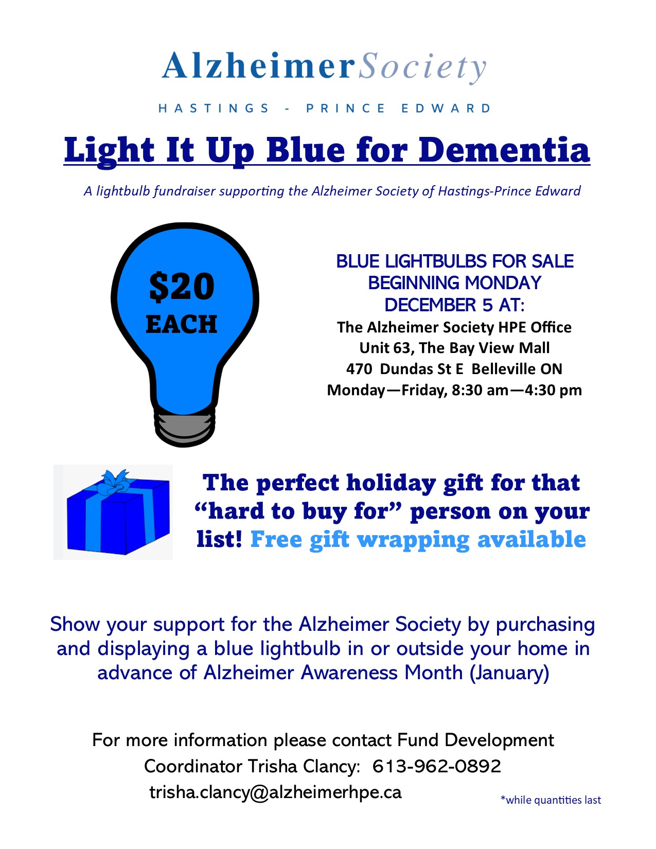 Light It Up Blue For Dementia Campaign | Alzheimer Society of Hastings ...