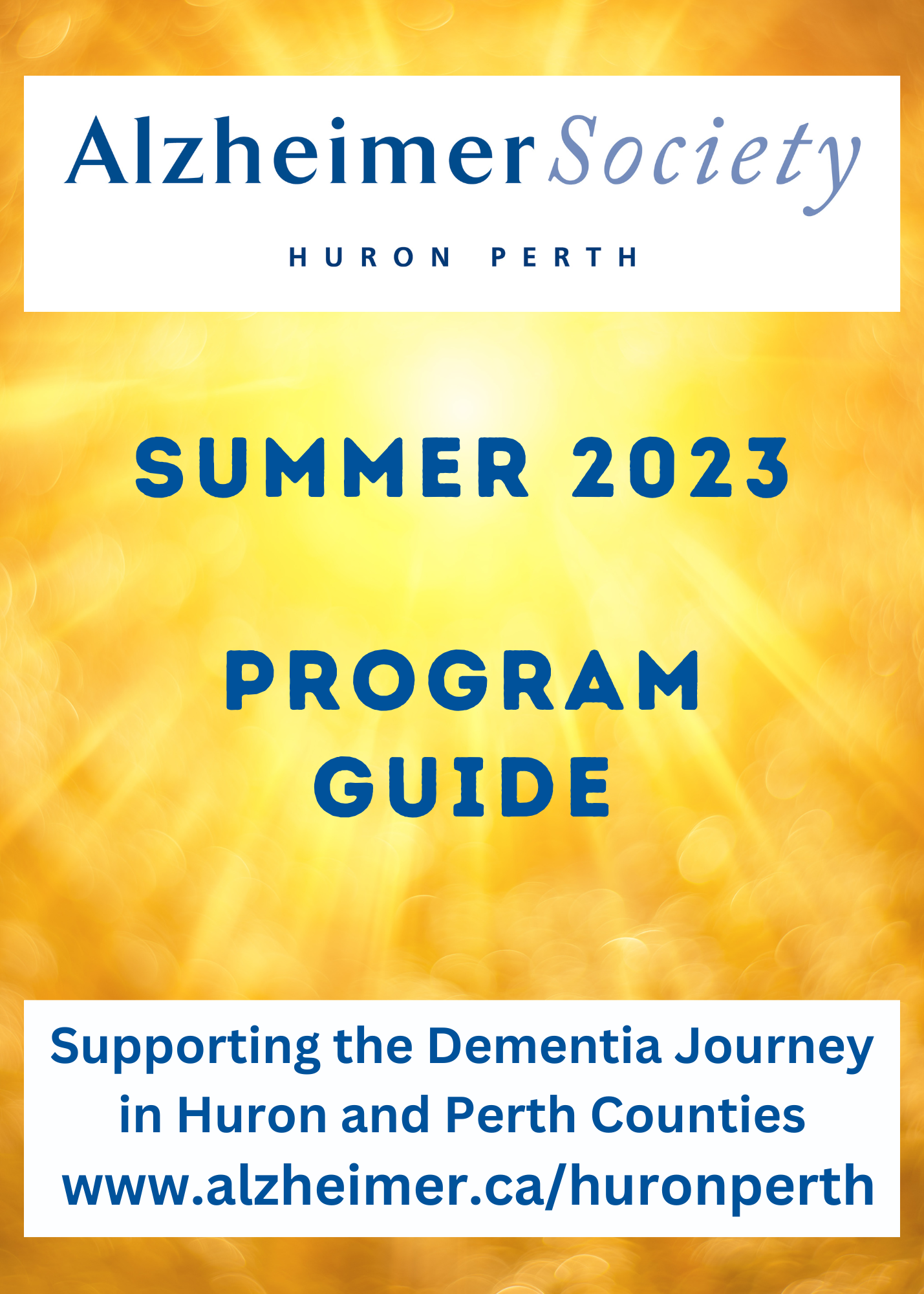 Program Guide | Alzheimer Society of Huron Perth