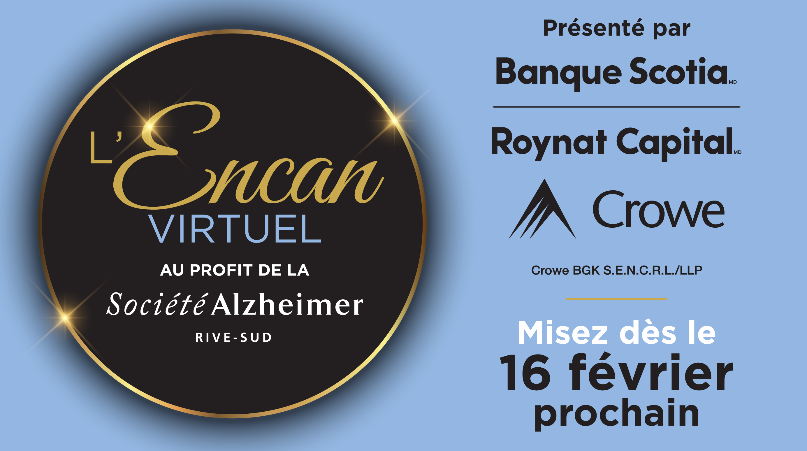 Misez à notre encan virtuel ! | Société Alzheimer de Rive-Sud