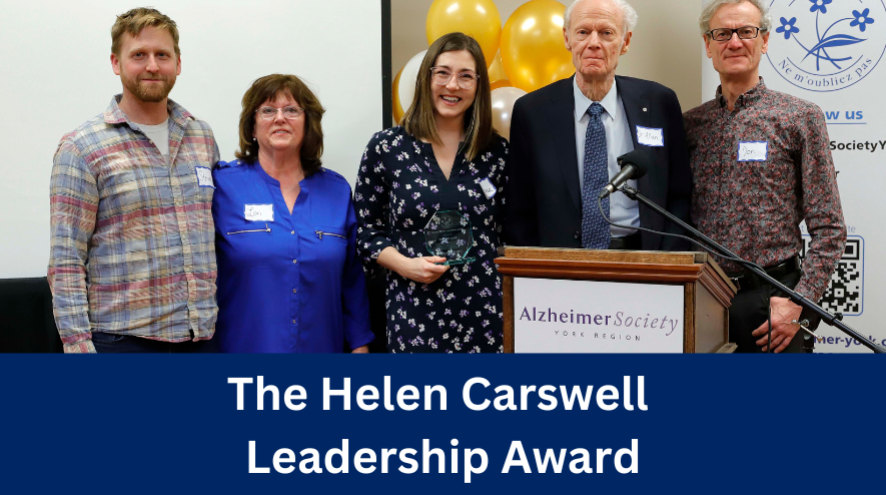 The Helen Carswell Leadership Award | Alzheimer Society of York Region